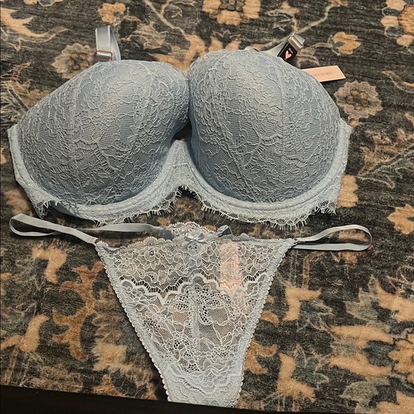 Victoria's Secret | Intimates & Sleepwear | Victorias Secret Light Blue ...